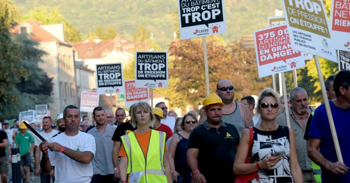 Action revendicative de la CAPEB dans le Nord Franche-Comté ・ CAPEB